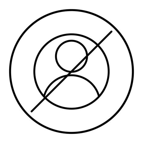 Premium Vector Account Restriction Icon