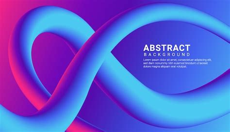 유체 그라데이션 모양이 있는 현대적인 다채로운 기하학적 배경 프리미엄 벡터