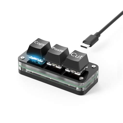 rgb 3 key macro mini keyboard for photoshop gaming hotswap keypad