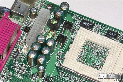 Visual Signs Of Capacitor Failure Bulging And Leaking Capacitor Failure Leaks