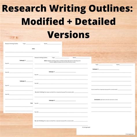 Writing Outline Bundle Narrative Research And Opinion Writing By