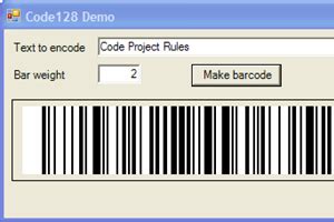 GenCode128 A Code128 Barcode Generator CodeProject
