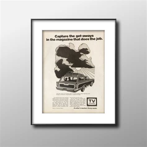 1969 Tv Guide Print Ad Tourist Travel Ad Original Magazine