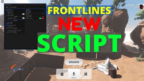 Frontlines Script 2022 New Roblox Op Script Working