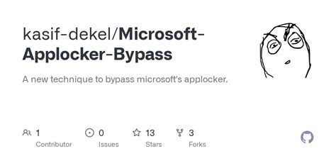 Github Kasif Dekelmicrosoft Applocker Bypass A New Technique To