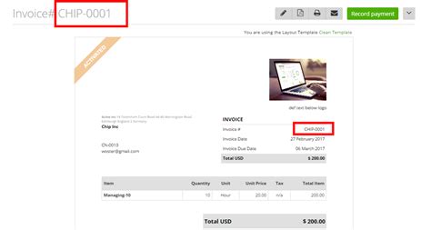 Invoice Numbering Zistemo Knowledge Base