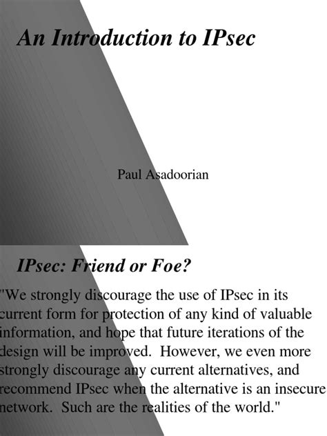 ipsec pdf internet protocol suite networking standards