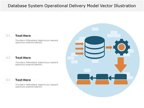Database System Operational Delivery Model Vector Illustration Ppt