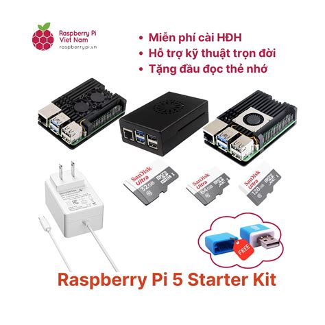 raspberry pi 5 super computer kit miễn phí cài hệ điều hành