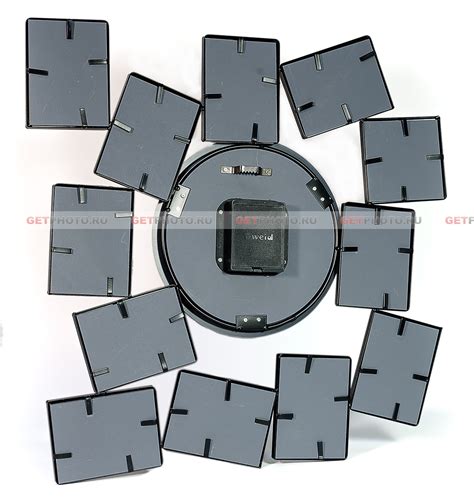 Металлическая настенная фоторамка рамка для 12 фотографий мультирамка коллаж КАЛЕЙДОСКОП