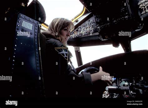 Ltjg Tamela Redford Conducts A Preflight Check In The Cockpit Of Her C
