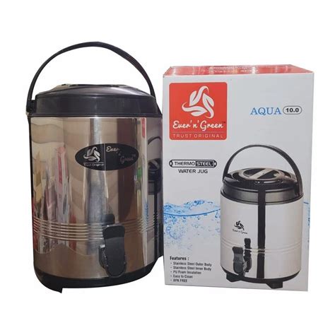 Ever N Green Aqua 10l Thermo Steel Water Jug At ₹ 549 Piece Insulated Steel Water Jugs In New