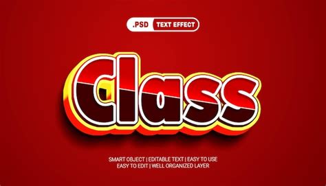 Premium Psd Class Text Effect