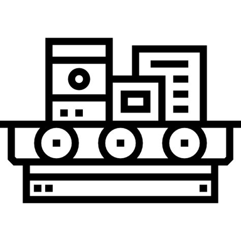 Conveyor Detailed Straight Lineal Icon Conveyor Detailed Straight Lineal Icon
