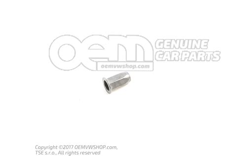 Гайка, глухая неподвижная N 90766702 | oemVWshop.ru