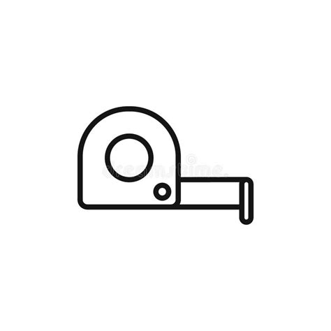 Measure Tape Logo Sign Vector Outline Stock Illustration Illustration Of Technology Distance
