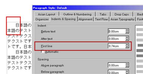 Correct Auto Indent For Chinese Text Not Sure If This Bug Or Setting English Ask LibreOffice