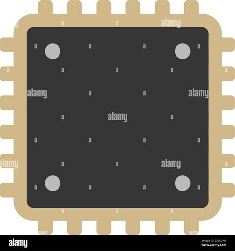 Computer Cpu Vector Icon Illustration Stock Vector Image And Art Alamy