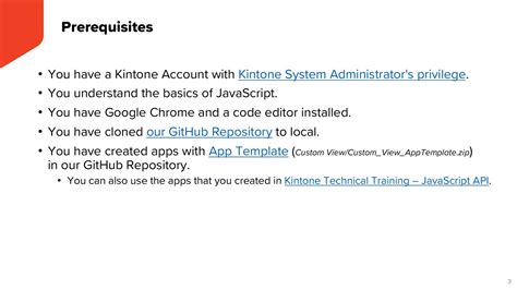 Kintone Technical Training Custom View Speaker Deck