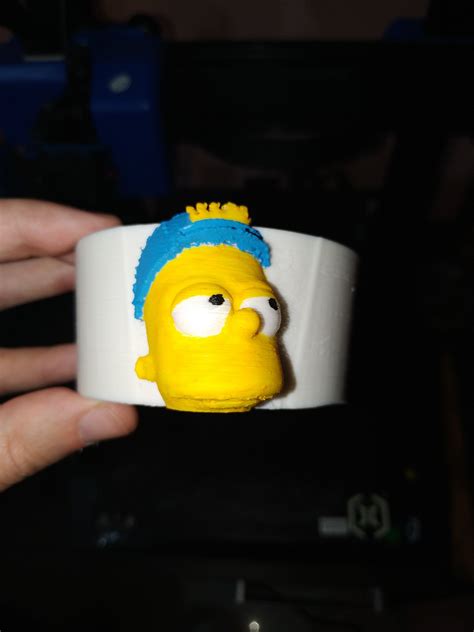 Download Stl File Bart Simpson Thermal Cup Girdle • 3d Printing Design ・ Cults