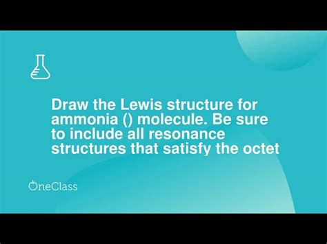 Oneclass Draw The Lewis Structure Including Resonance Structures For