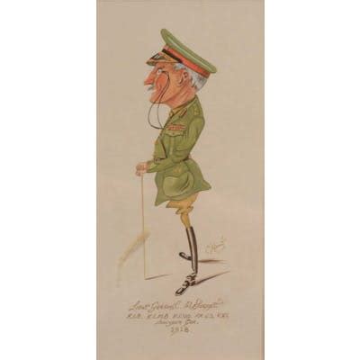 C Hunt Caricature Of Lieutenant General Sloggett Barnebys