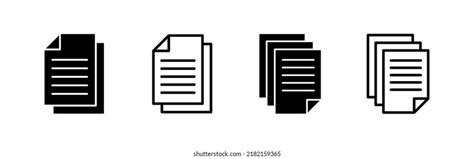 Set File Folder Icon Document Folder Stock Vector Royalty Free Shutterstock
