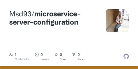 Github Msd93microservice Server Configuration