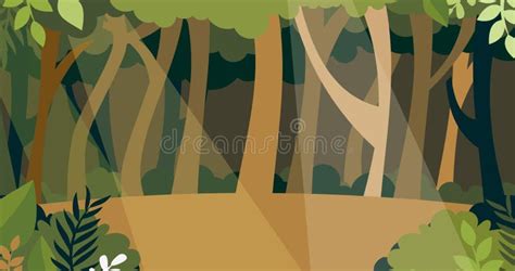Animated Background Of Trees In A Naturally Dark Forest Stock Video