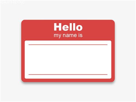 Creative Name Tag Templates For Various Events And Occasions Graphicold