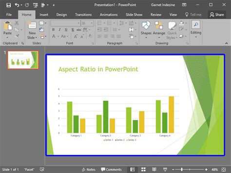 Change Presentation Aspect Ratio From Widescreen To Standard And Vice Versa In PowerPoint