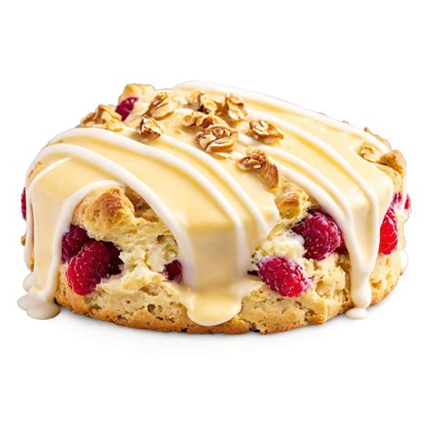 Premium Photo Raspberry White Chocolate Scone With Golden Brown