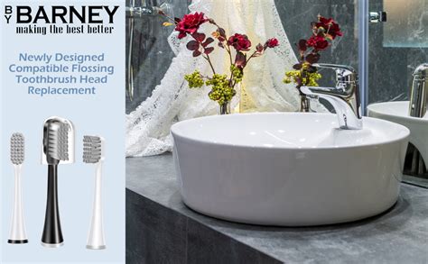 Flossing Tooth Brush Head Replacements For By Barney Electric Sonic Toothbrush And
