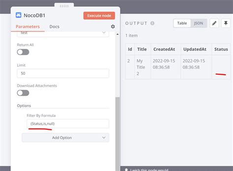 Nocodb Node With Filter For Null Value Getall Operation Questions N8n