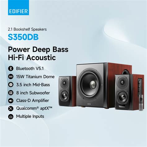 Edifier S350dbs351db Active 21 Bookshelf Bluetooth Speaker Shopee