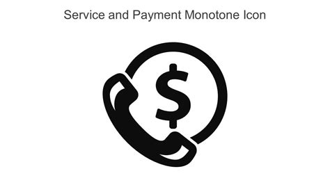 Service And Payment Monotone Icon In Powerpoint Pptx Png And Editable Eps Format Ppt Slide