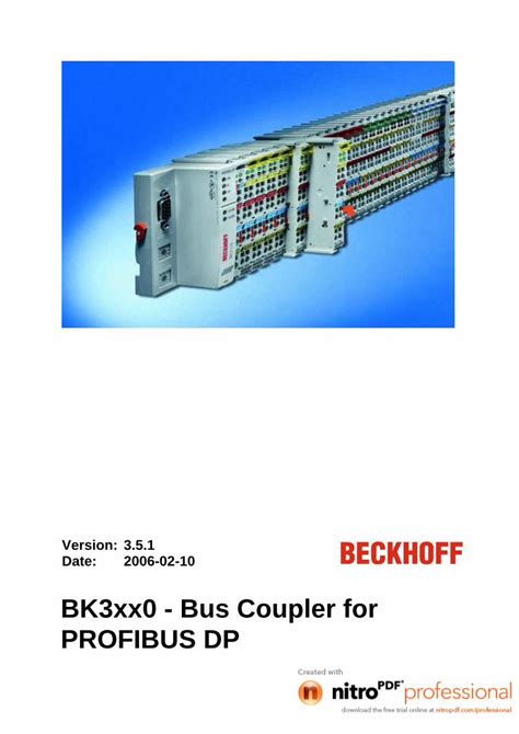 pdf beckhoff bus coupler bk3100 dokumen tips