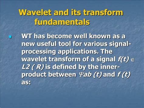 Ppt The Traveling Wave Fault Location Of Transmission Line Wavelet