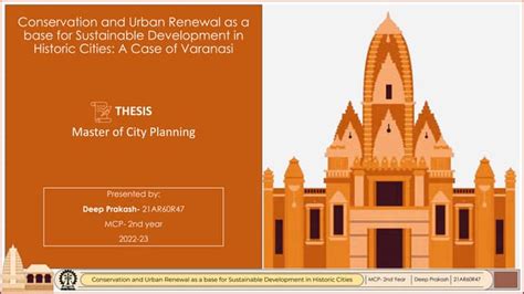 Masters Thesis Urban Renewal Of Historic Core Case Of Varanasi
