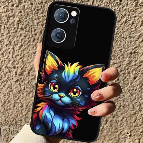 Colorful Cat Matte Soft Tpu Phone Case X2 F5 Temu Canada