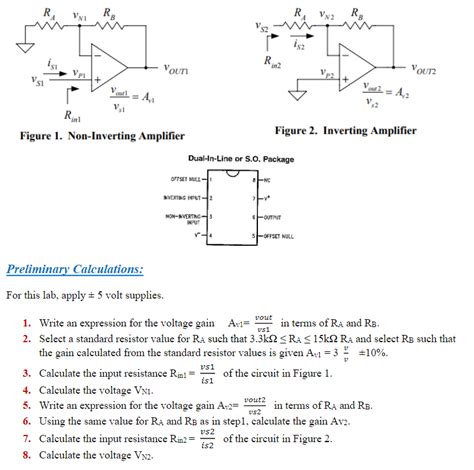 Solved R₁ Vni Vpi Rb Vs2 Offset Null Inverting Input 2