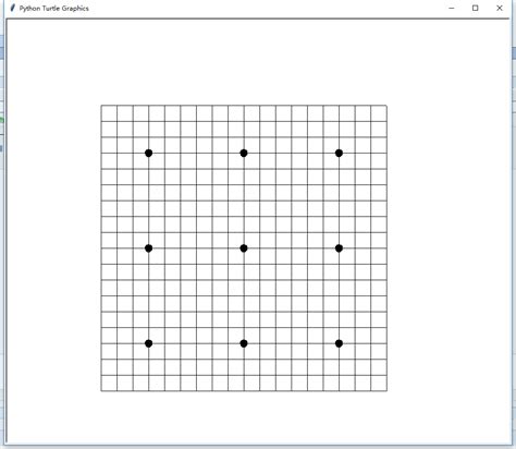 Python绘制棋盘python3 Turtle 画围棋棋盘 Csdn博客