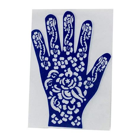 Henna Stencil Hand Pattern 03 Vicedeal