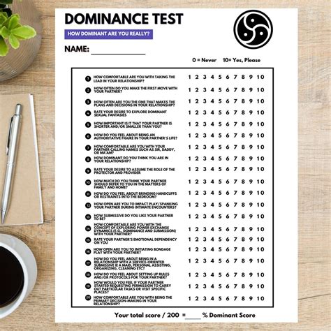 Dominant Test Questionnaire Bdsm Quiz Questions Activities Couples