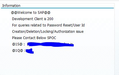 Solved Display SAP GUI Login Page Information Text SAP Community