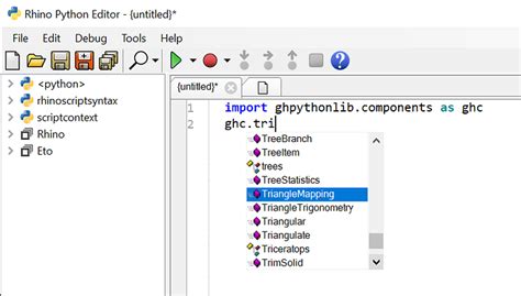 Grasshopper TriRemesh From Rhino Python With Ghpythonlib Components