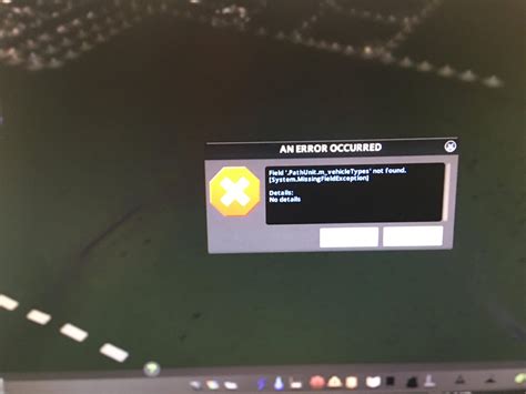 what does this error mean r citiesskylines