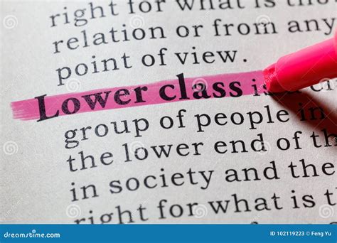 Definition Of Lower Class Stock Image Image Of Concept 102119223 Definition Of Lower Class Stock Image Image Of Concept 102119223