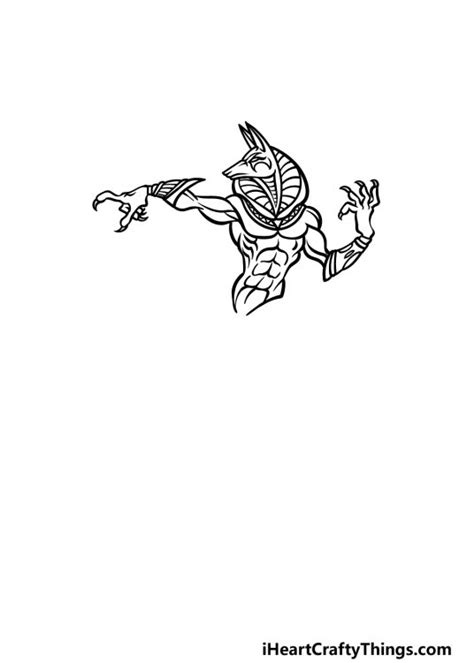Anubis Drawing How To Draw Anubis Step By Step