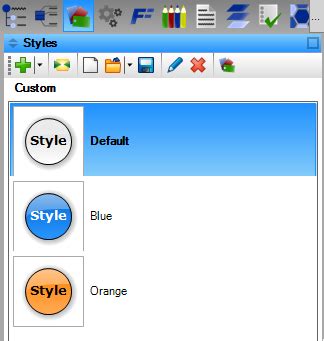Styles Sidebar Software Ideas Modeler